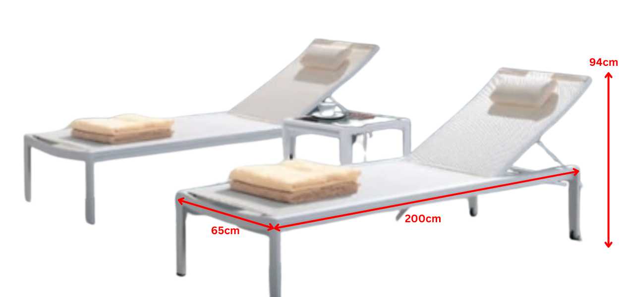 Cocktail Sun Lounger White – HiSoLiving