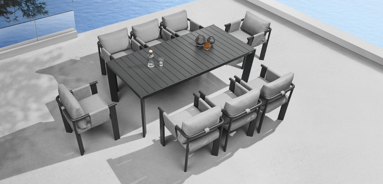 Ligo 8 Seat Dining Set – HiSoLiving