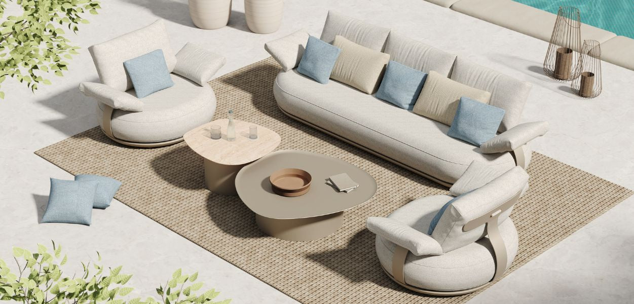 Calla 5 Seat Conversation Sofa Set Grey – HiSoLiving