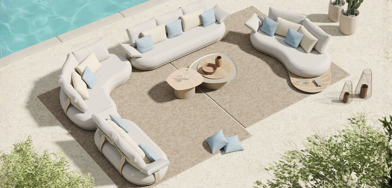 Calla 10 Seat Conversation Sofa Set Grey – HiSoLiving