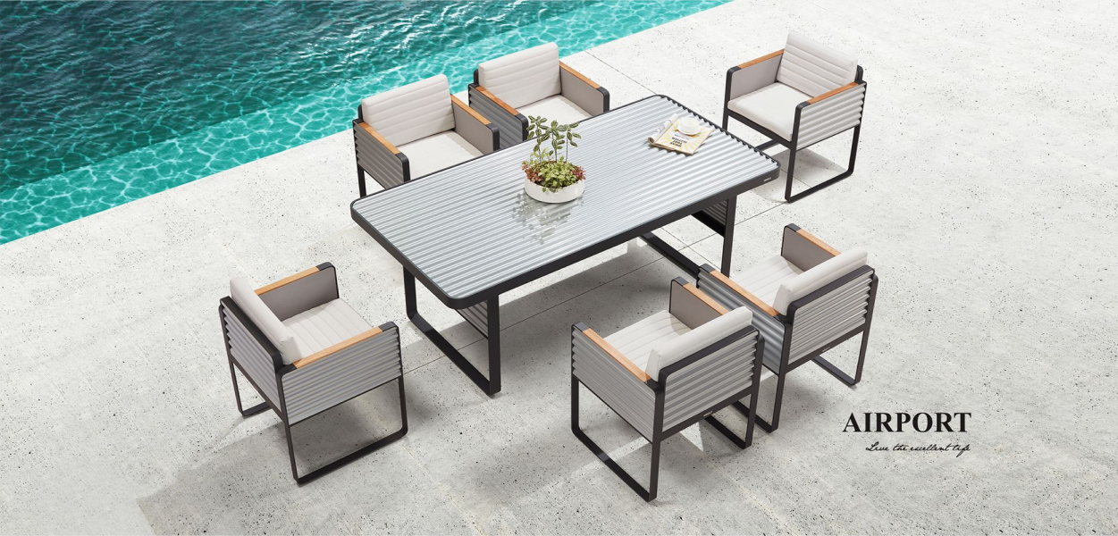 Designer Dining Set Black AIRPORT by Nicolas Thomkins – HiSoLiving